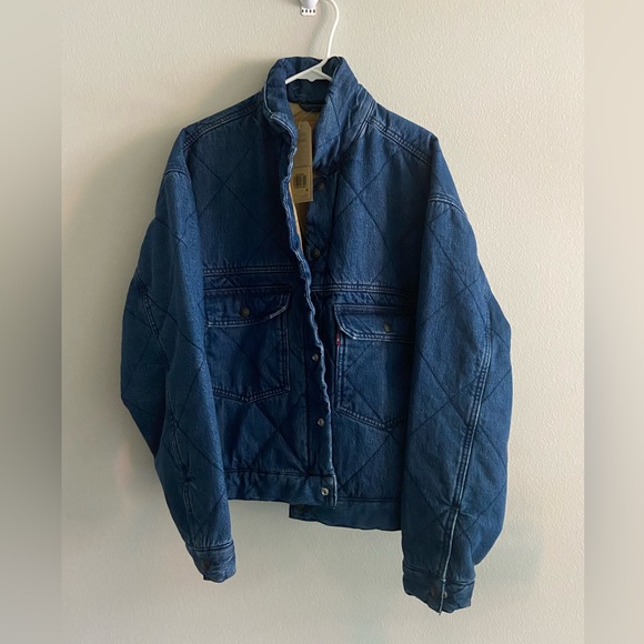 Levi's | Jackets & Coats | Levis Men Blue Jean Bomber Jacket | Poshmark
